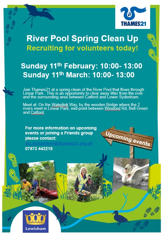 River Pool events with Thames 21 – Nature Conservation Lewisham